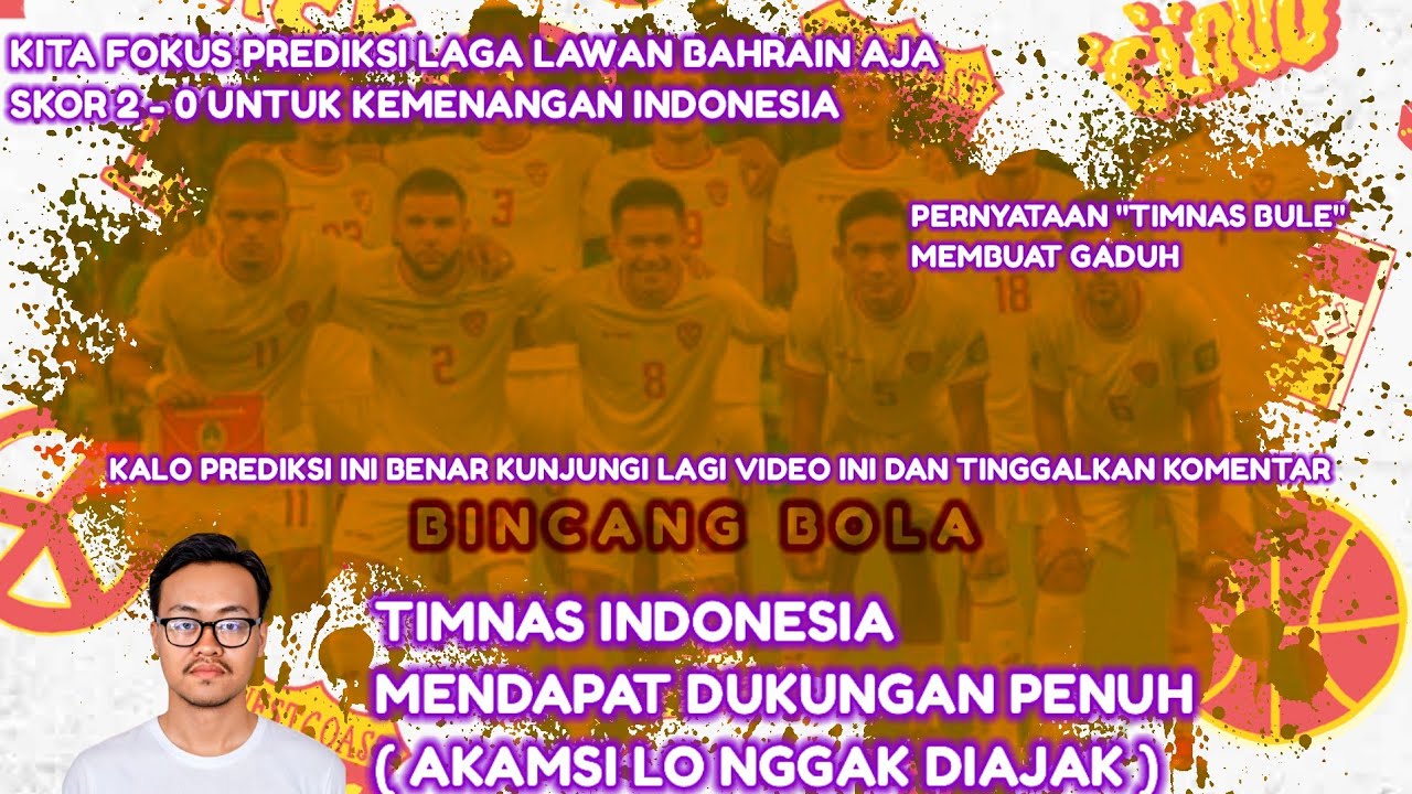 TIMNAS INDONESIA MENDAPAT DUKUNGAN PENUH | AKAMSI LO NGGAK DIAJAK ...