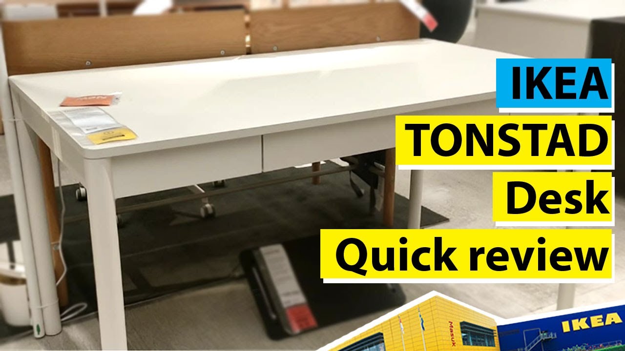 Ikea Tonstad desk 140x75 cm quick review - YouTube