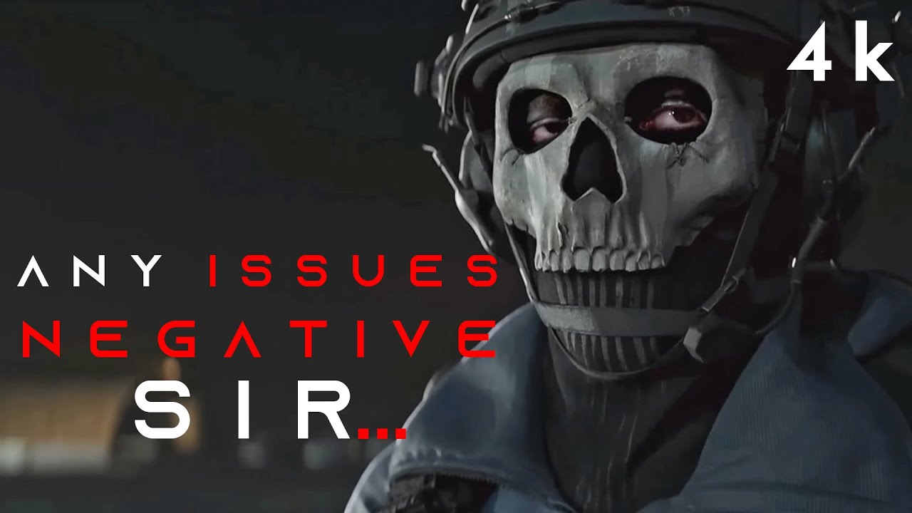 " Negative Sir... " Ghost || Call of Duty Modern Warfare 2 || 4K HDR ...