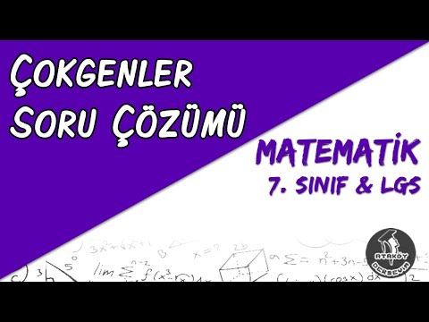 7. Sınıf Matematik - Çokgenler Soru Çözümü #Benimle #EvdeKal #uzaktanegitim