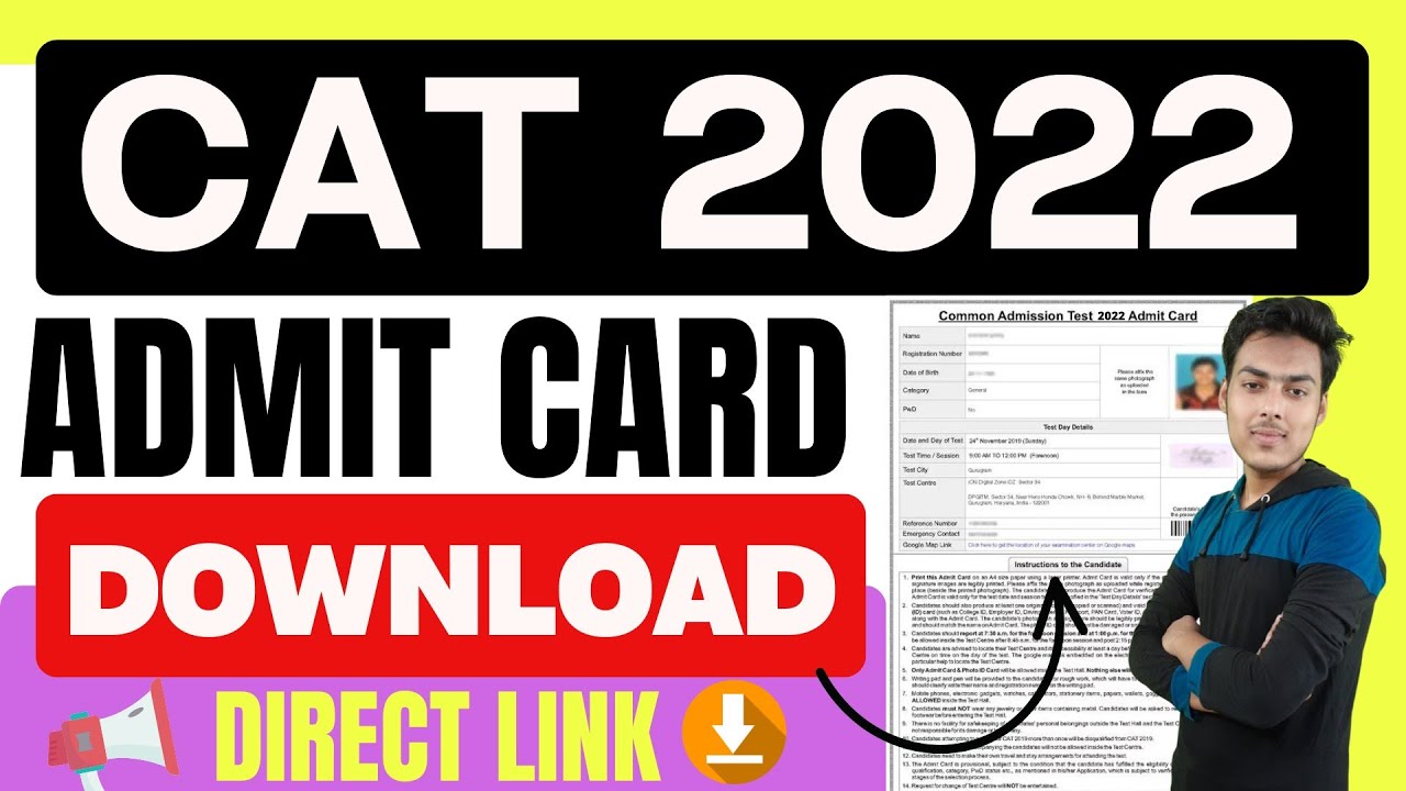 cat admit card 2022 | iim cat admit card 2022 | cat admit card link ...