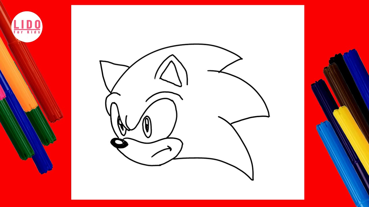How to Draw Sonic Super Easy – Step by Step Drawing Tutorial # ...
