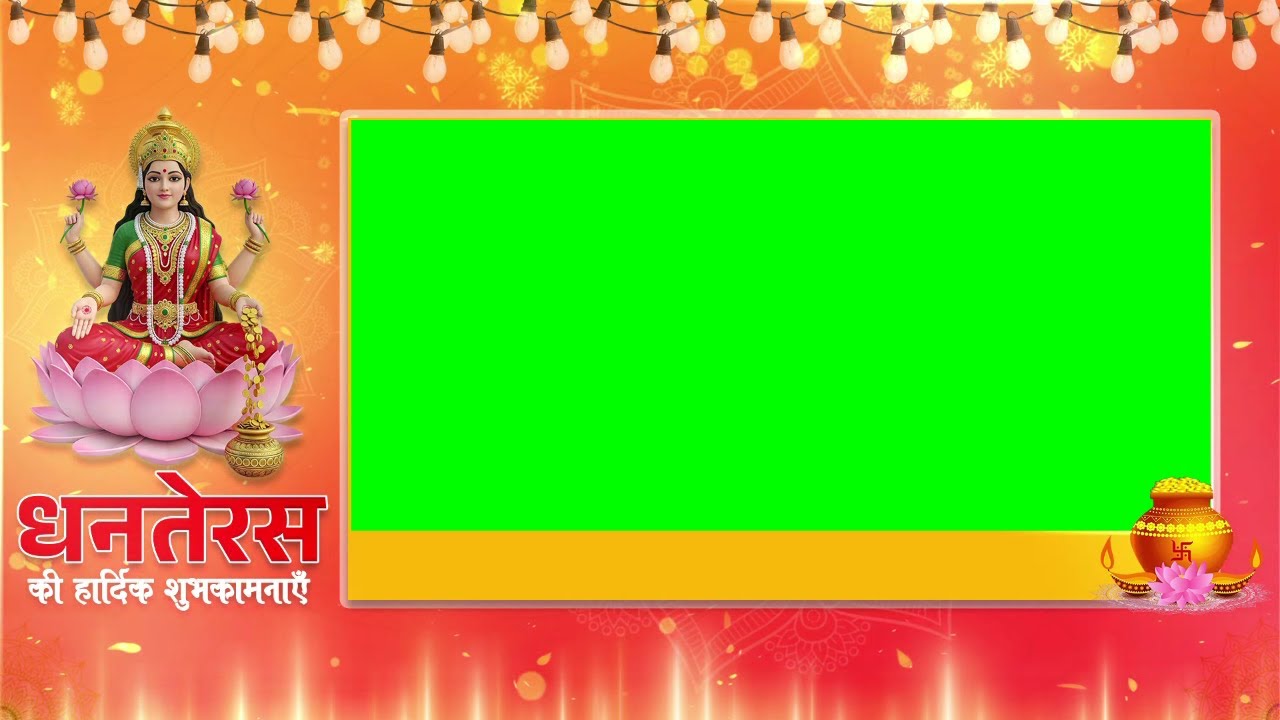 Dhanteras Green Screen | graphics indian traditional dharmik | Diwali ...