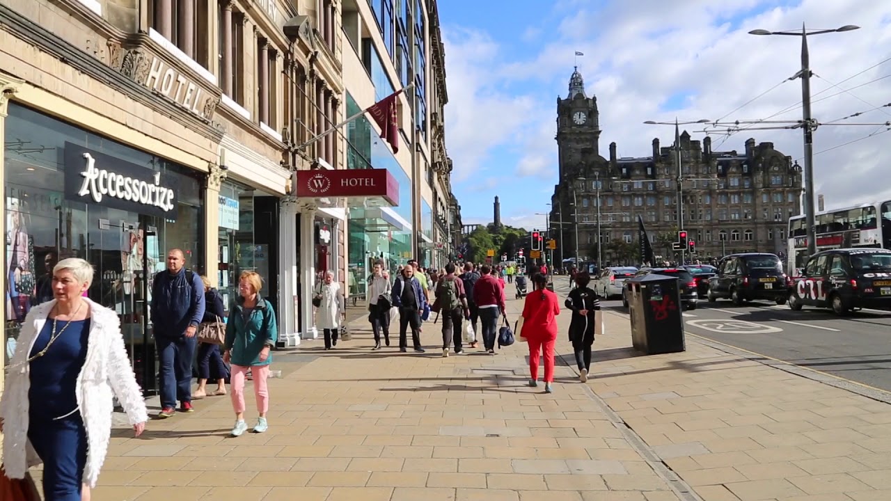 Scotland Edinburgh City Center / Ecosse Edimbourg Centre ville - YouTube