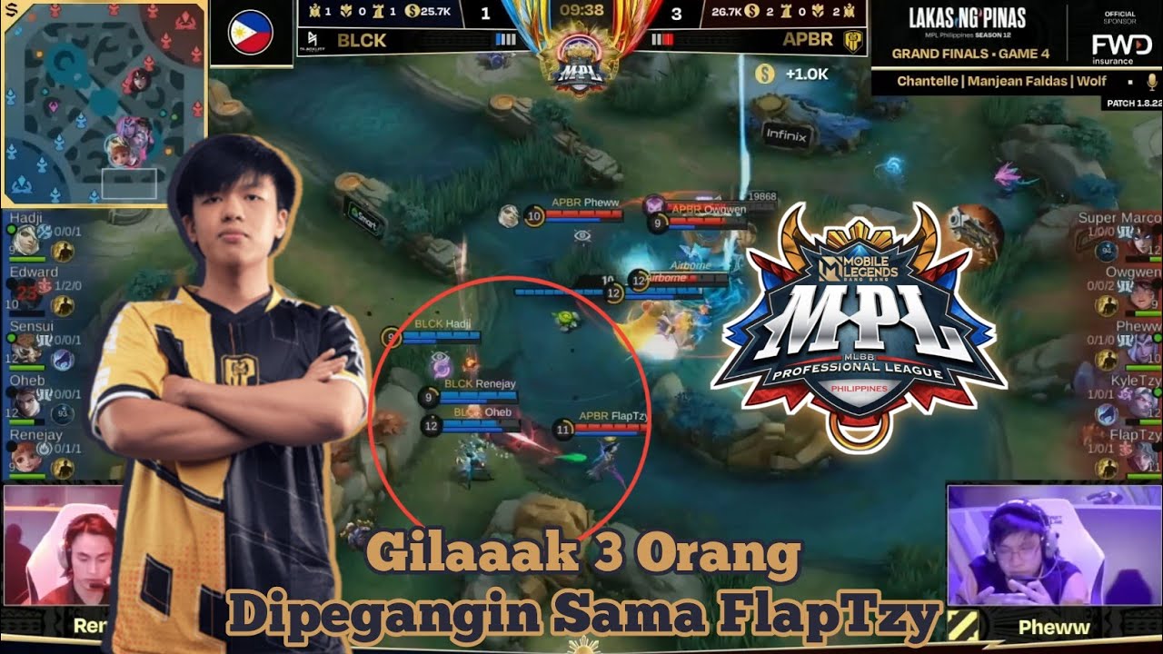 Zoningan FlapTzy Gilaak 😱 Musuh Dibikin Ga bisa Backup | Highlight MLBB ...