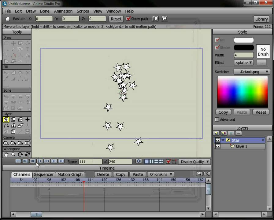 Particle Layers Anime Studio Pro 7 - YouTube