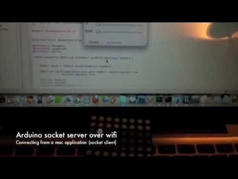 Arduino Wishield Sparkfun LED Matrix - YouTube