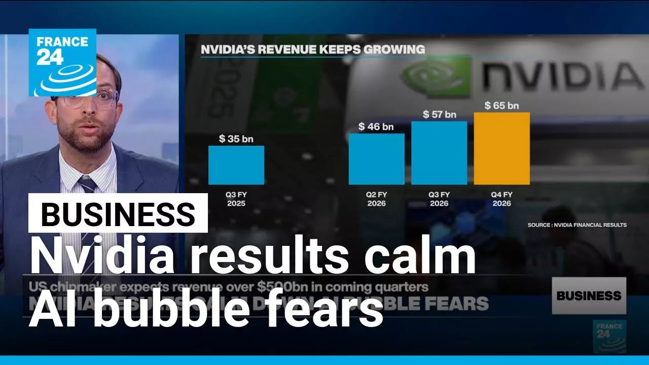 Nvidia's upbeat forecast for future demand calms 'AI bubble' fears ...
