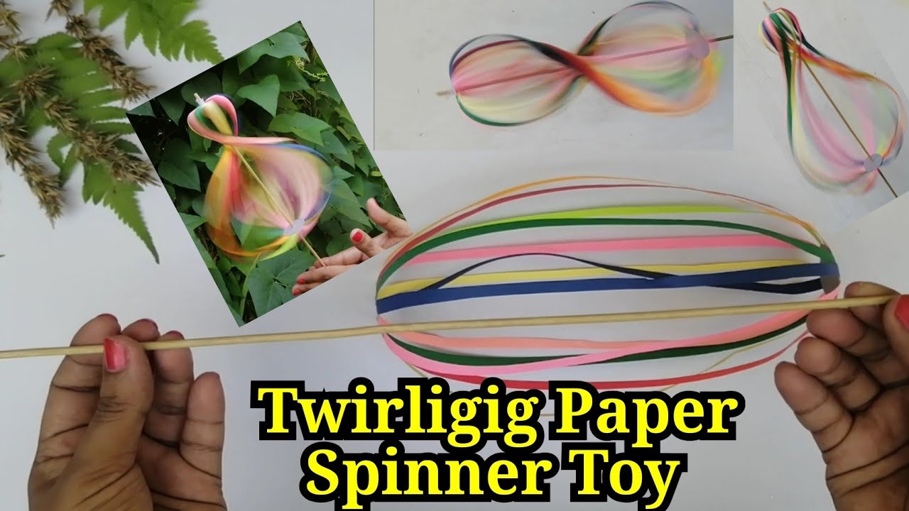 How to make a Twirligig Paper Spinner Toy | Twirligig | Spinner Toy ...