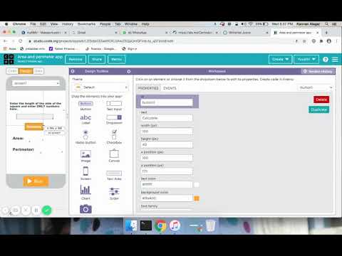 Area and perimeter app App Lab - YouTube