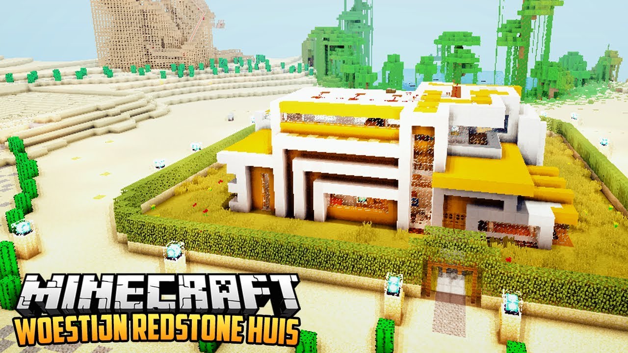 REDSTONE HUIS IN DE WOESTIJN - Minecraft Redstone Showcase - YouTube