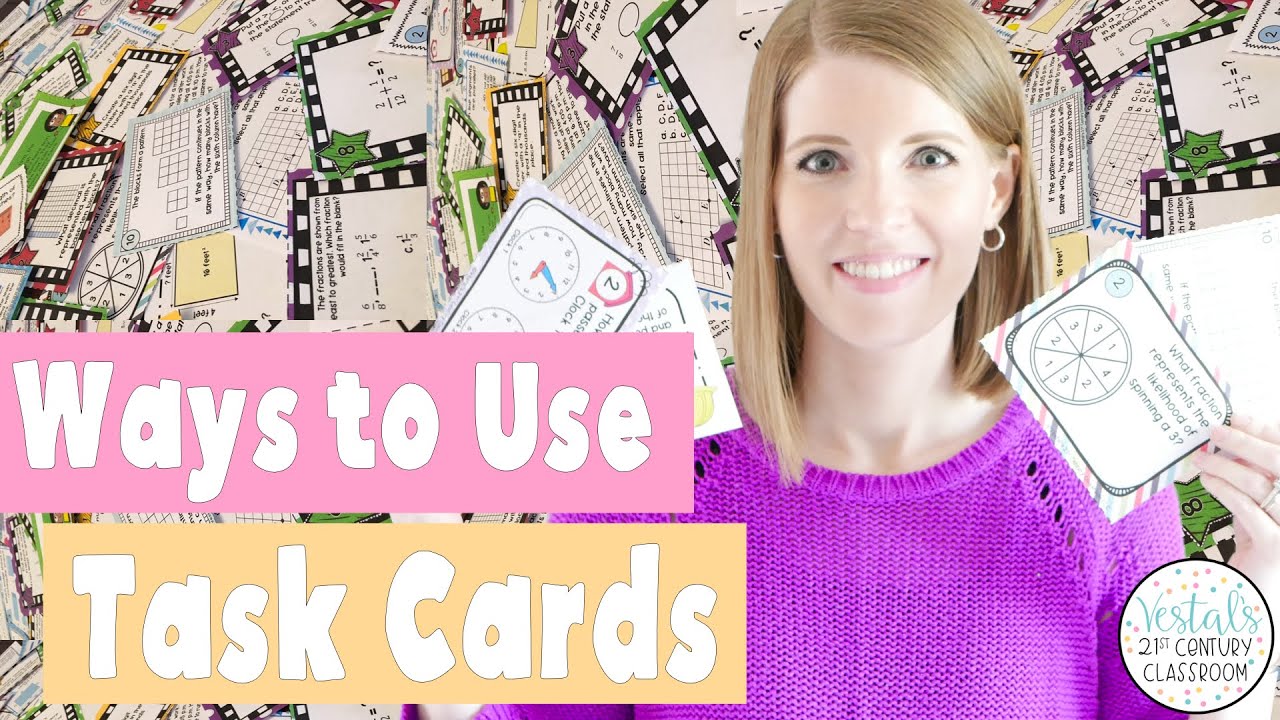 Ways to Use Task Cards - YouTube