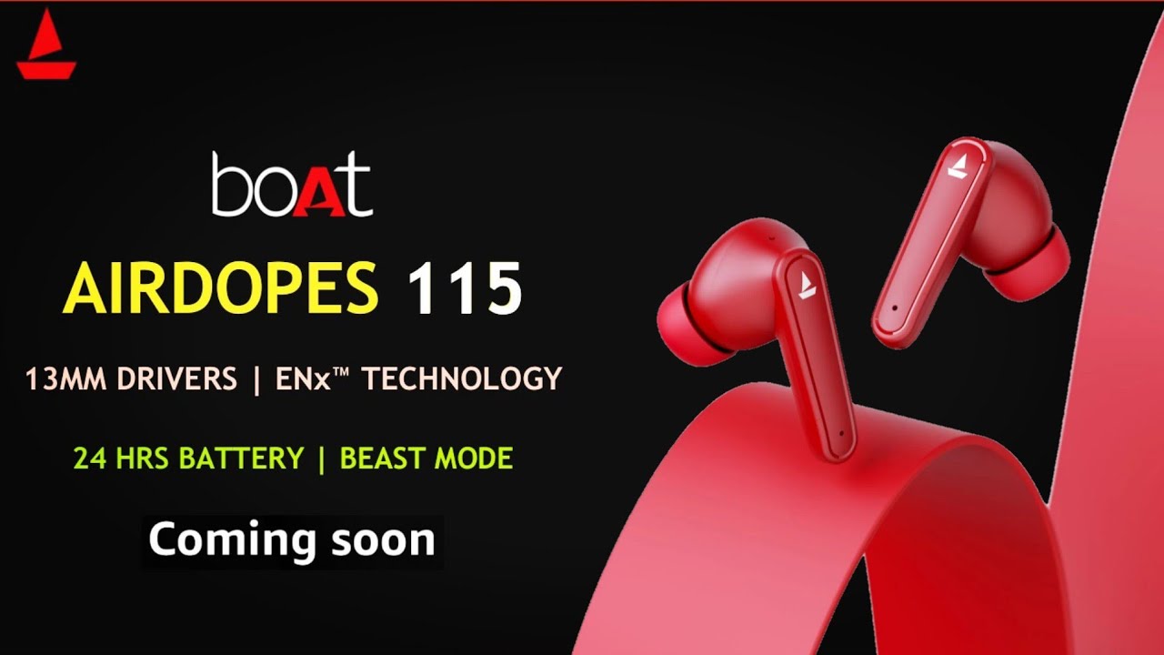 Boat Airdopes 115 | TWS Earbuds🔥13mm Drivers | BEAST Mode | ENx | 24 ...