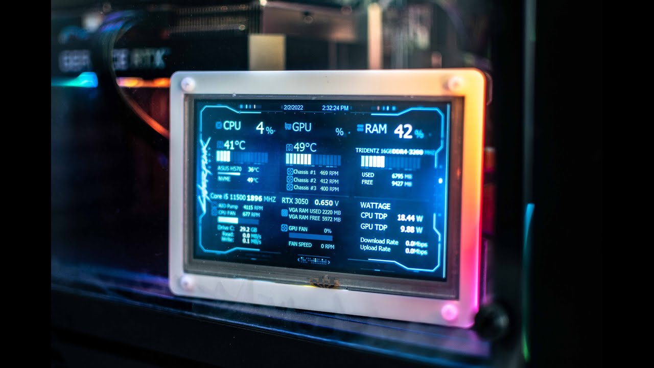 Custom Sensor Panel for PC in INDIA || Waveshare || 5 Inch display ...