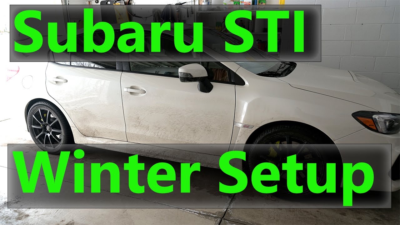 Subaru WRX STI Winter Setup - We Finally Got Snow - YouTube