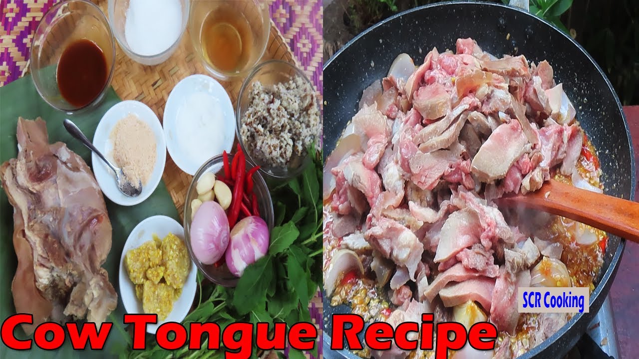 How to Cook Cow’s Tongue with Red Ant’s Eggs | Cow Tongue Recipe - YouTube