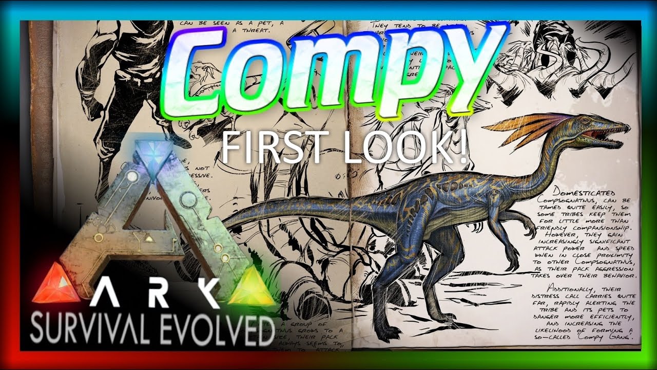 First Look At Compsognathus! (Ark Survival Evolved) - YouTube