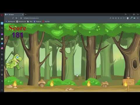 Dino Run Game ( Visual studio coding with - Java script, CSS, html ...