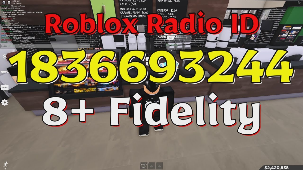 Fidelity Roblox Radio Codes/IDs - YouTube