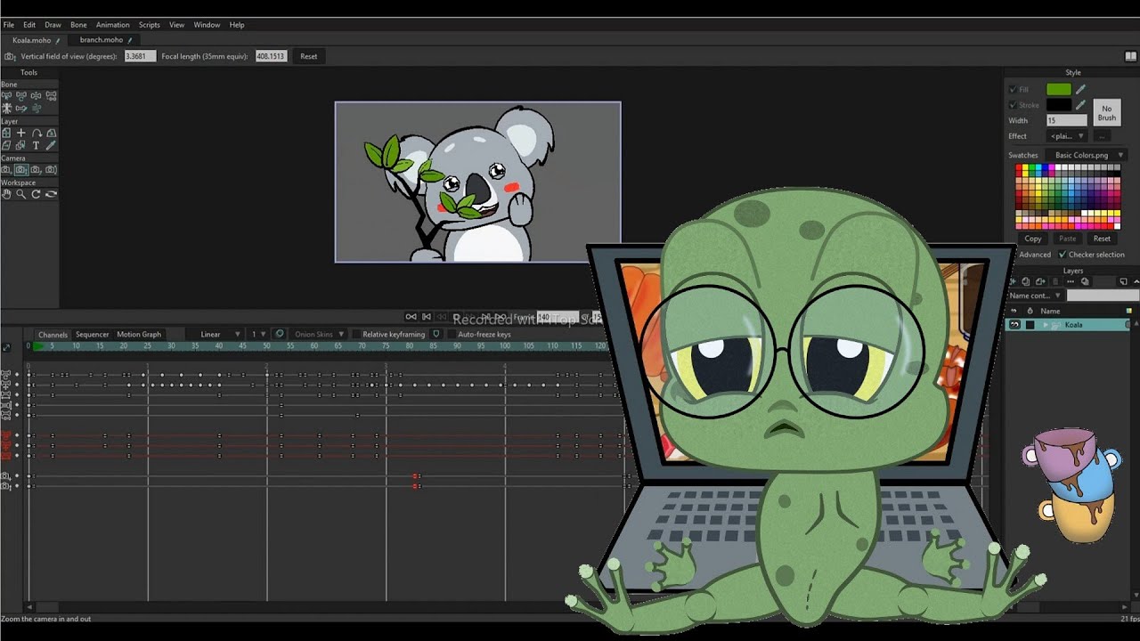 #tutorial How to make mukbang videos/ From illustration to Animation 💥 ...