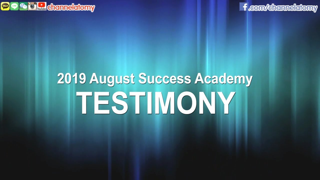 [USA Success Academy] 2019 August Success Academy Members Testimony ...