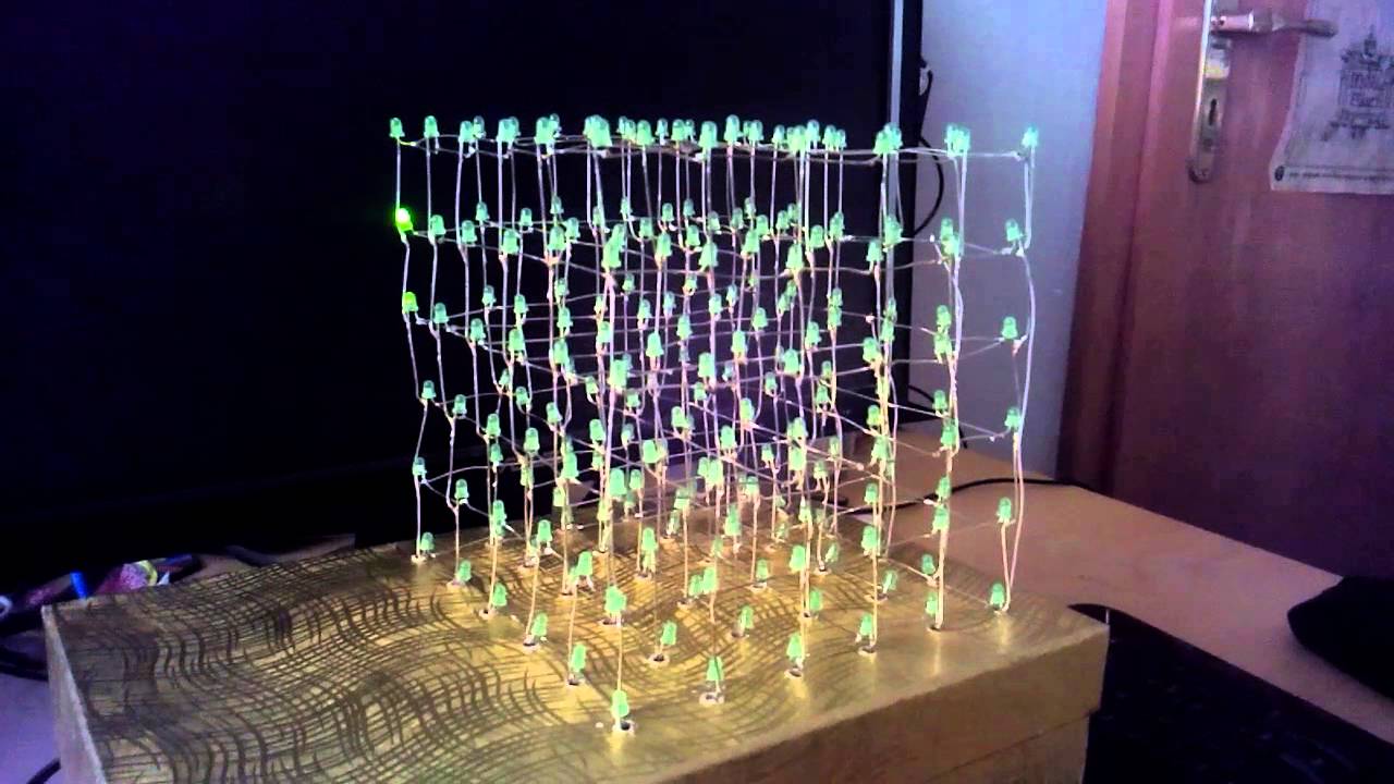 LED Cube 6x6x6 - YouTube