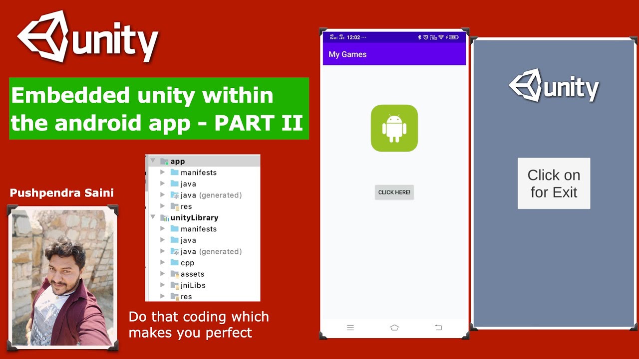 Embedded Unity Within The Android App Part Ii Youtube