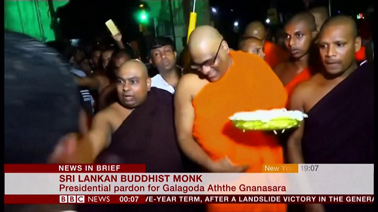 Galagoda Aththe Gnanasara - buddhist monk pardoned (Sri Lanka) - BBC ...