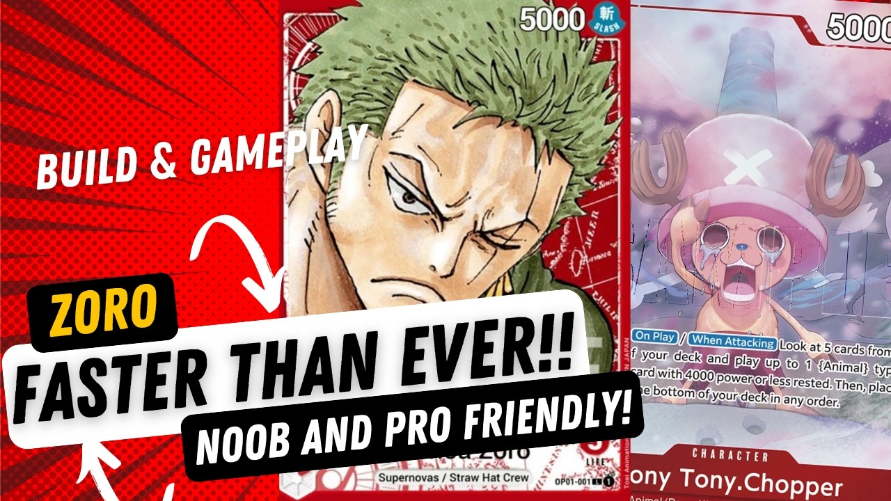 ZORO | BETTER THAN EVER!! | OP-08 | BUILD & GAMEPLAY | ONE PIECE ...