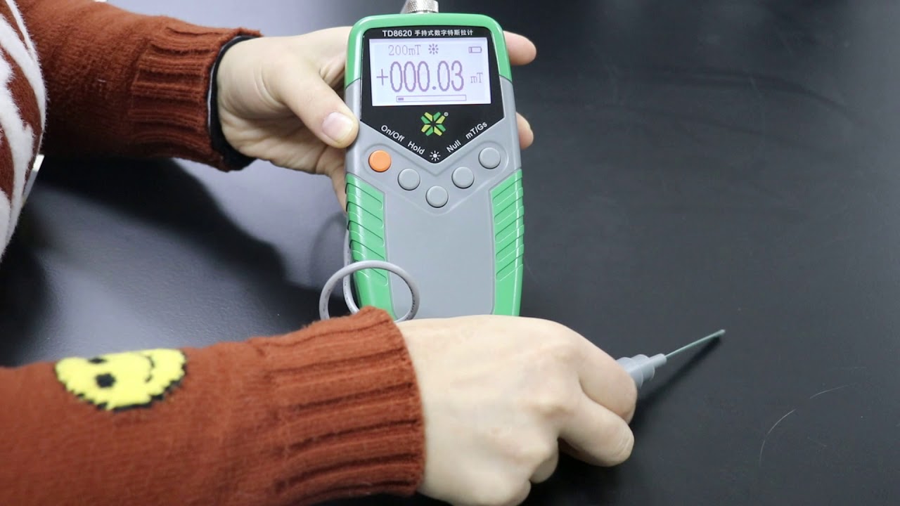 The product Demo of TD8620( Handheld digital teslameter ) - YouTube
