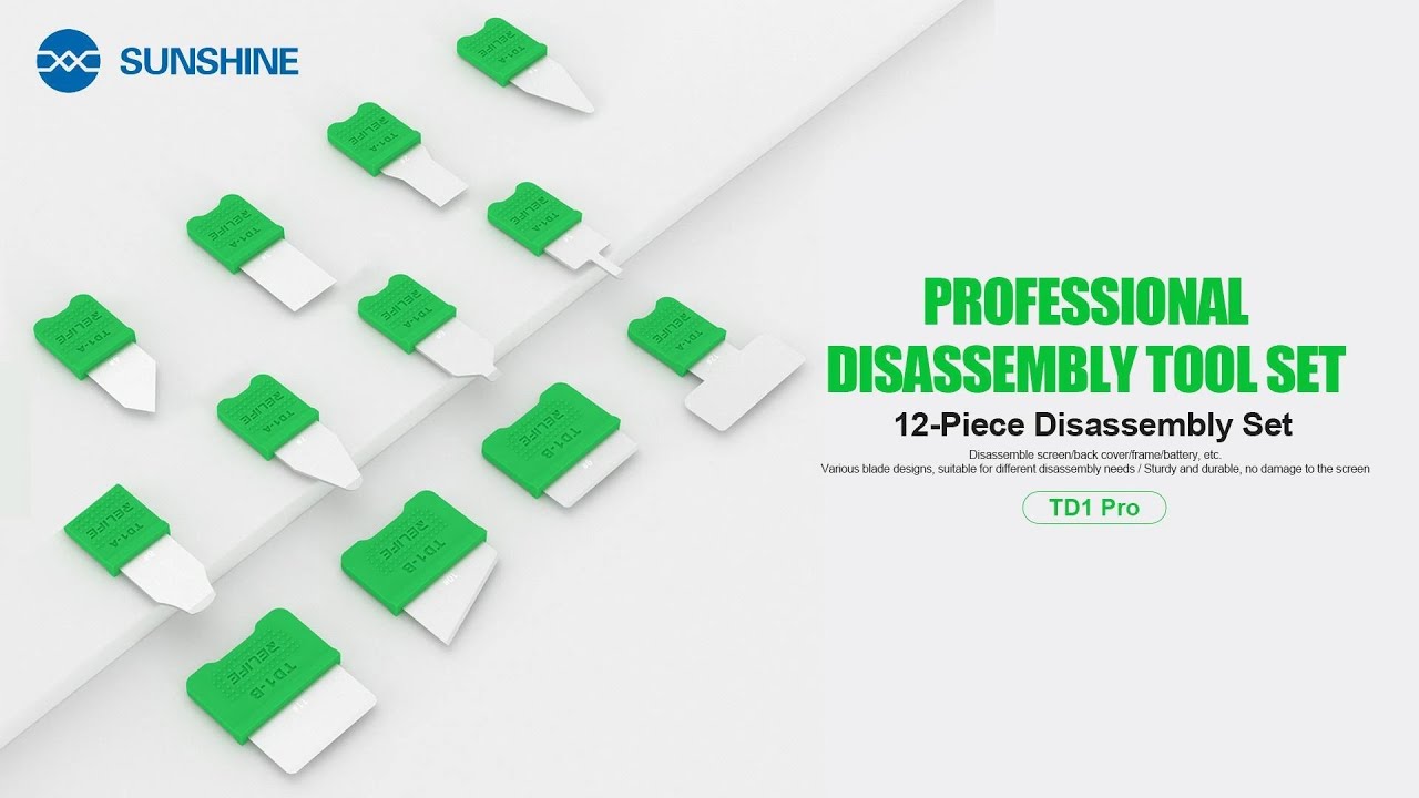 RELIFE TD1 Pro 12-Piece Disassembly Blade Set - YouTube
