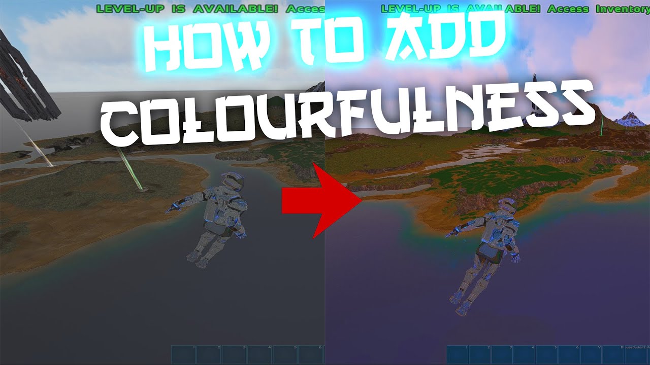 How To Add Reshade Colourfulness To ARK Survival Evolved - YouTube