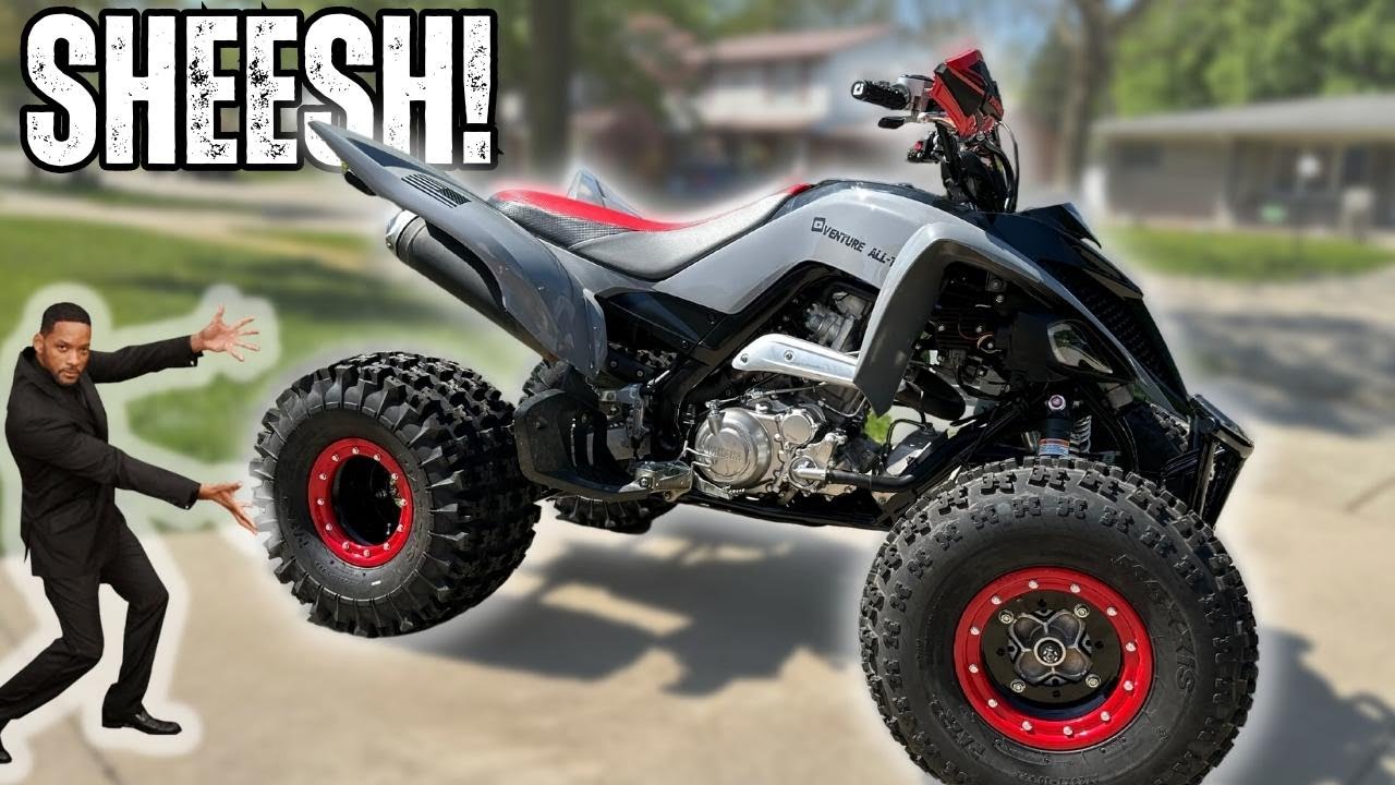 Yamaha Raptor 700r CUSTOM PAINT JOB REVEAL | Project War-Machine | Can ...