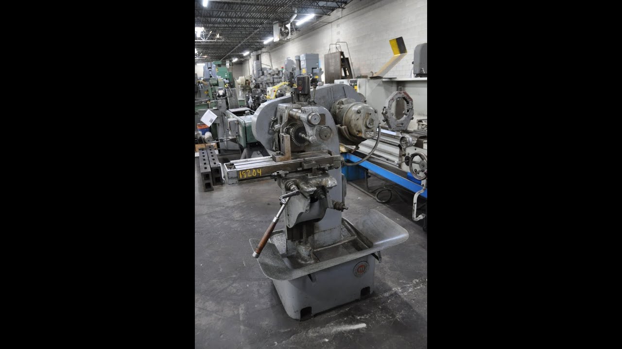 Nichols Horizontal hand mill HMC stock #19204 - YouTube