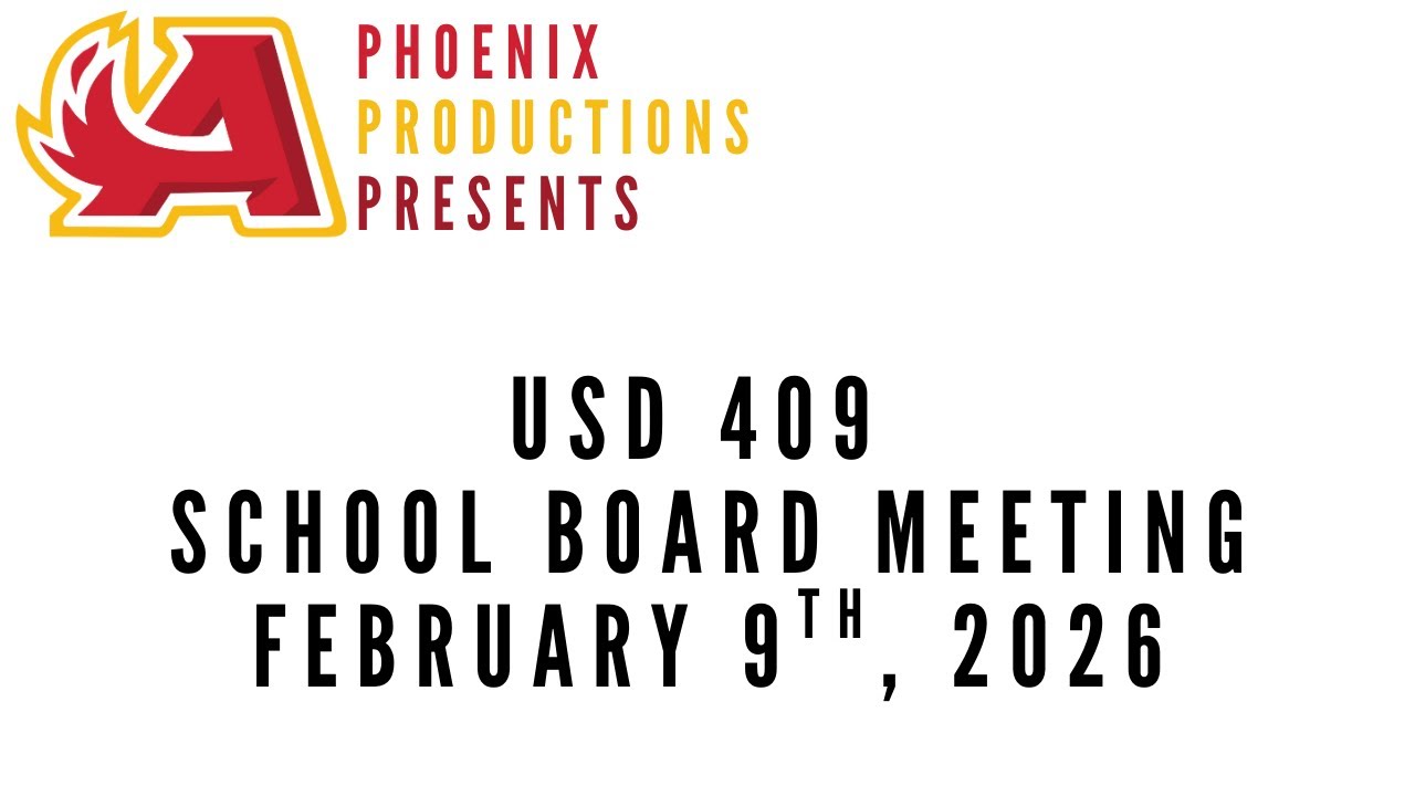 USD 409 School Board Meeting: February 9th, 2026 - YouTube