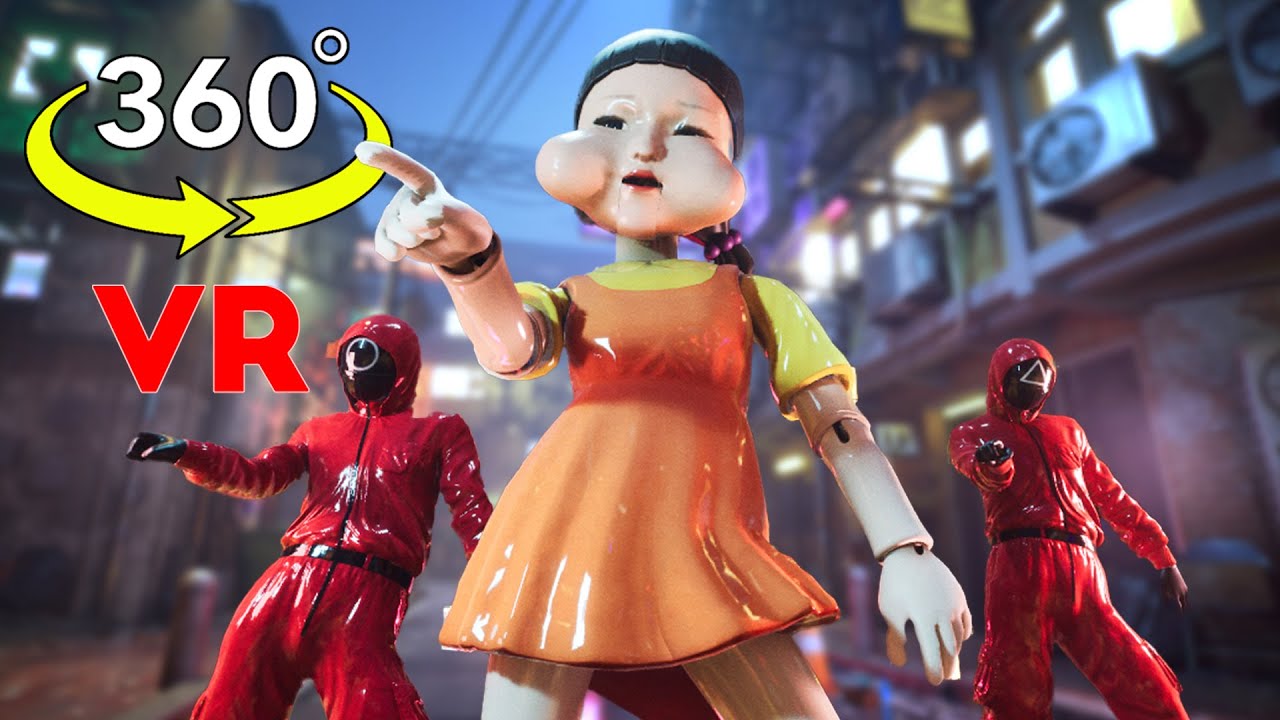 360 VR | Squid Game Doll Dancing | Funny Video | Squid Game 360 ...