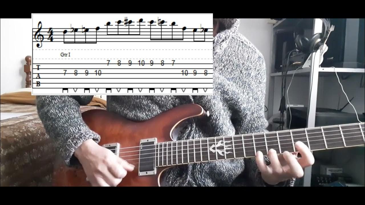 Chromatic String Skipping Alternate Picking Lick (with tabs) - DP's Guitar Encyclopedia - YouTube