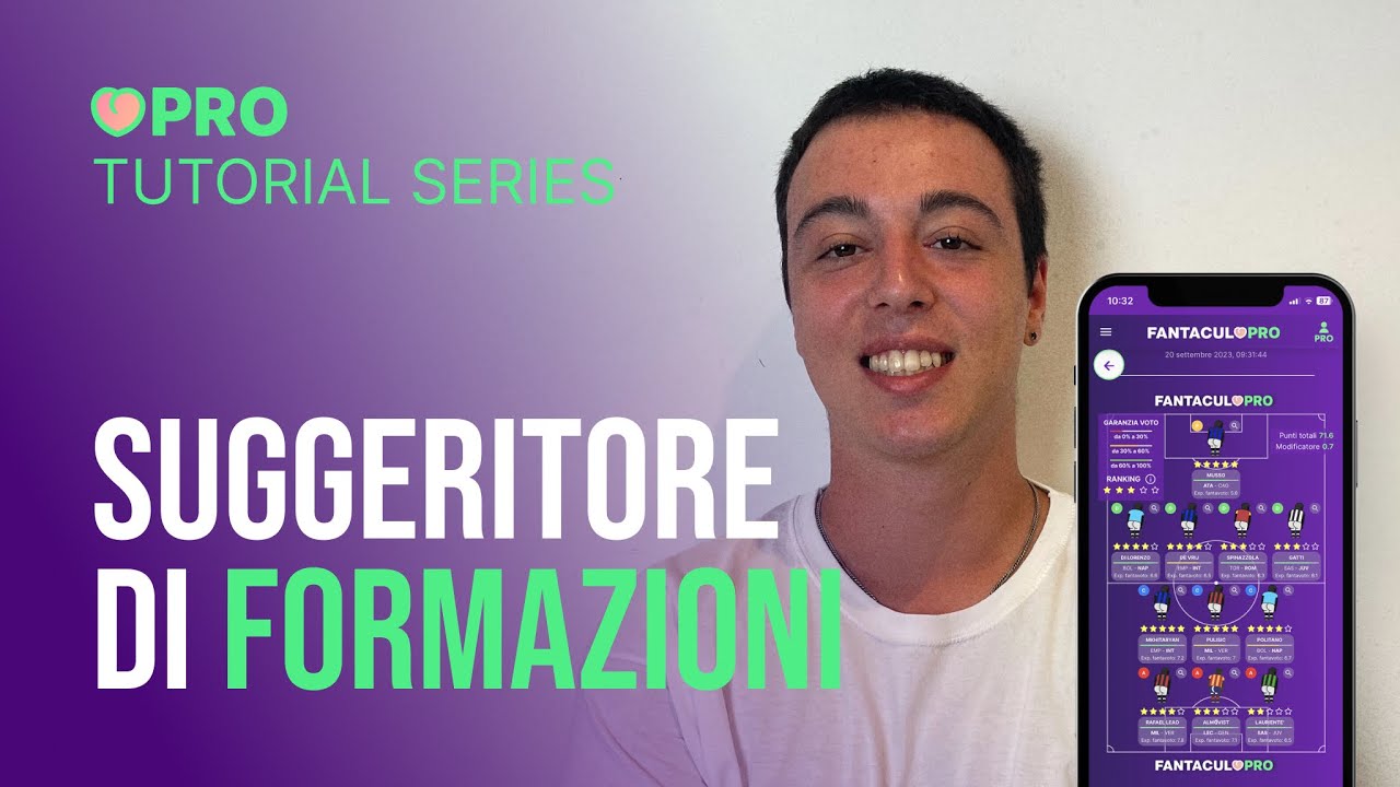 Tutorial Fantaculo PRO - Suggeritore di Formazioni - YouTube