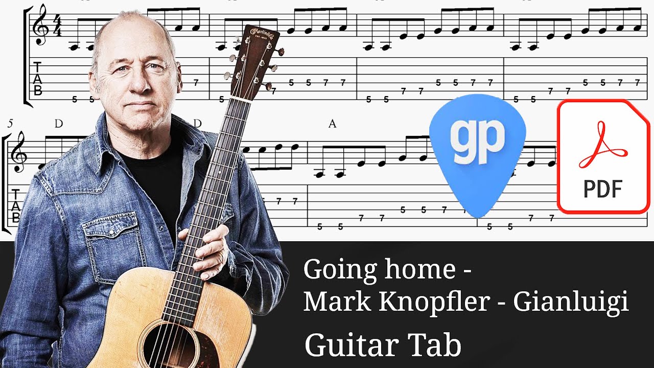 Going home - Mark Knopfler - Gianluigi Guitar Tabs [TABS] - YouTube