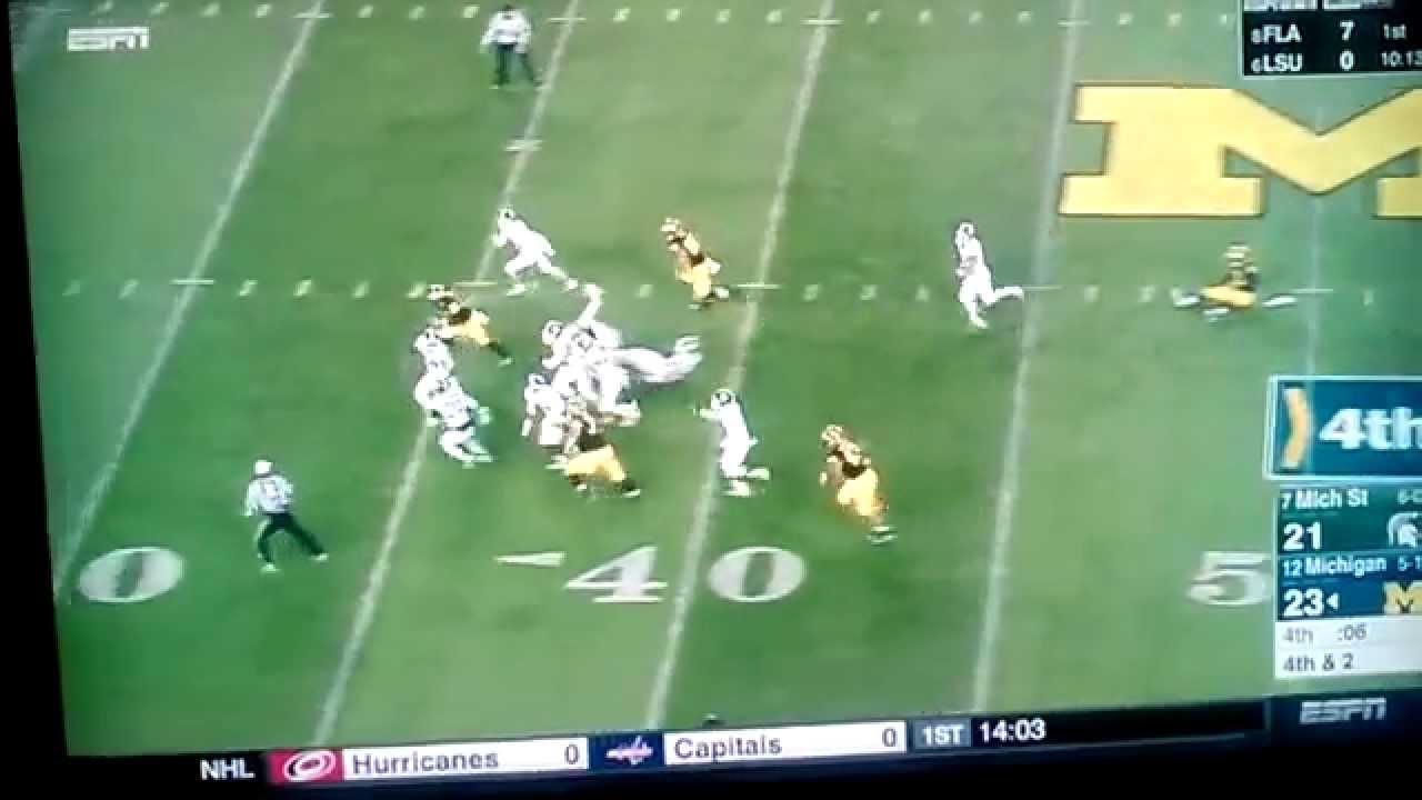2015 Michigan vs Michigan State football Michigan blows the game ...