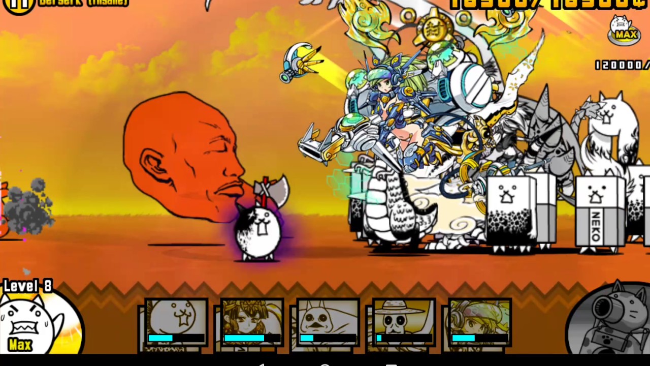 The Battle Cats 20170228 Crazed Axe & Red Sky at Morning - YouTube