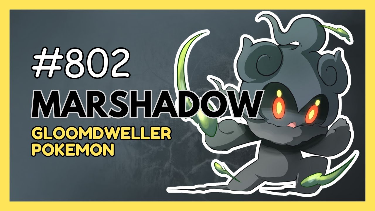 Marshadow- The Gloomdweller Pokemon #802 #Marshadow #MythicalPokemon ...