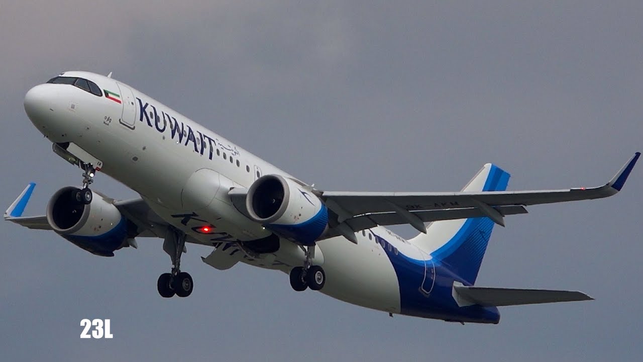 Kuwait Airways Inaugural Flight Airbus A320-251N 9K-AKM First Visit ...