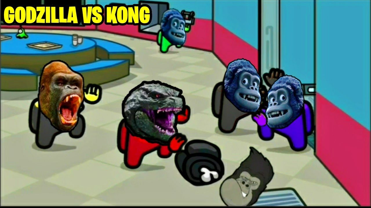 (Godzilla vs Kong) Among Us distraction dance animation - YouTube