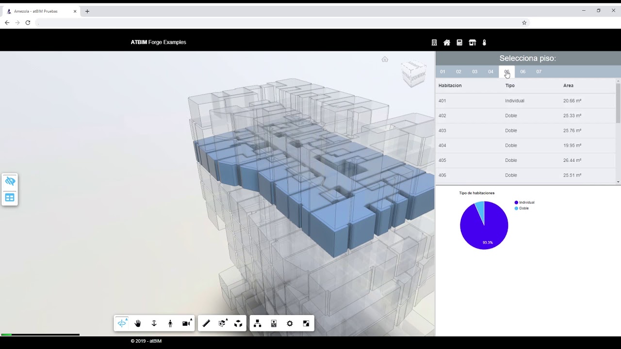 Cloud App for BIM Space Management, Hospital case - YouTube