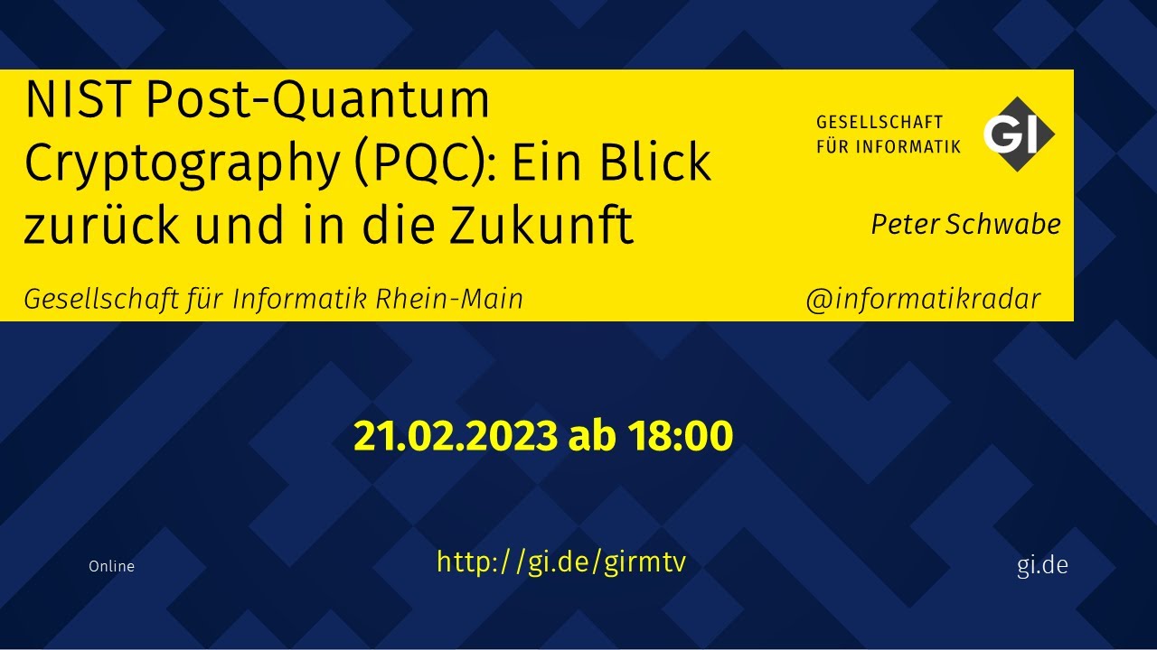 NIST Post-Quantum Cryptography (PQC): Ein Blick zurück und in die ...