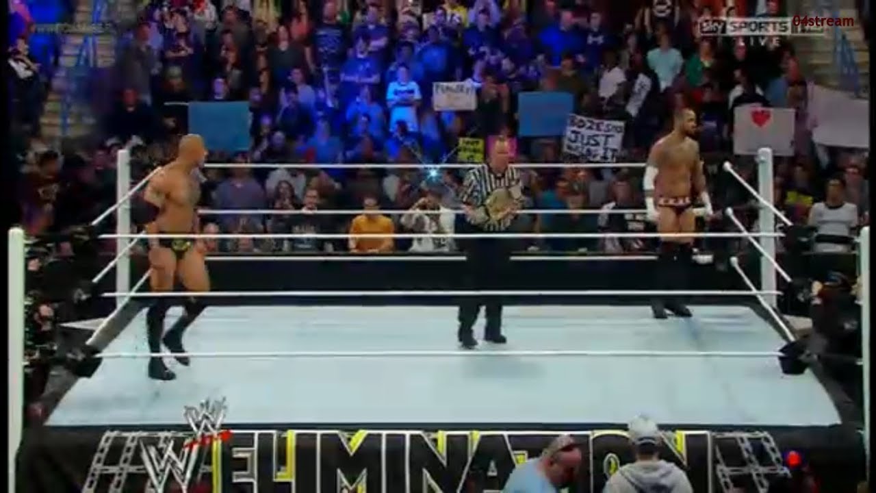 CM Punk vs The Rock WWE Championship Feb 17th 2013 Elimination Chamber ...