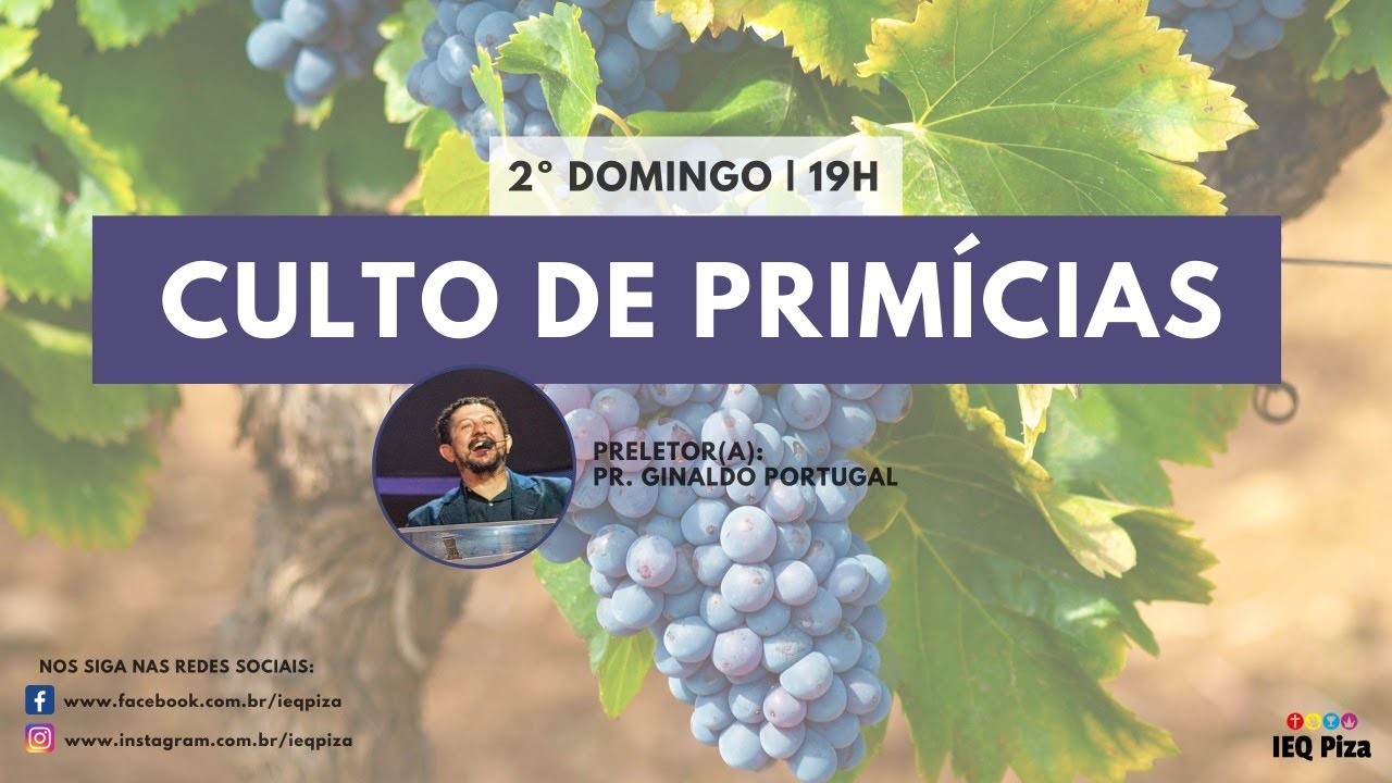 CULTO DE PRIMÍCIAS | 09-05-2021 | 19H - YouTube