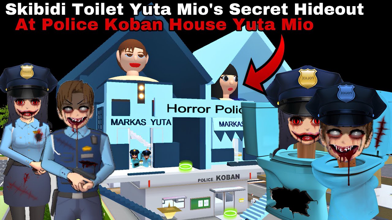 THERE IS A NEW SECRET HIDDEN POLICE SKIBIDI TOILET YUTA MIO HOUSE HERE ...