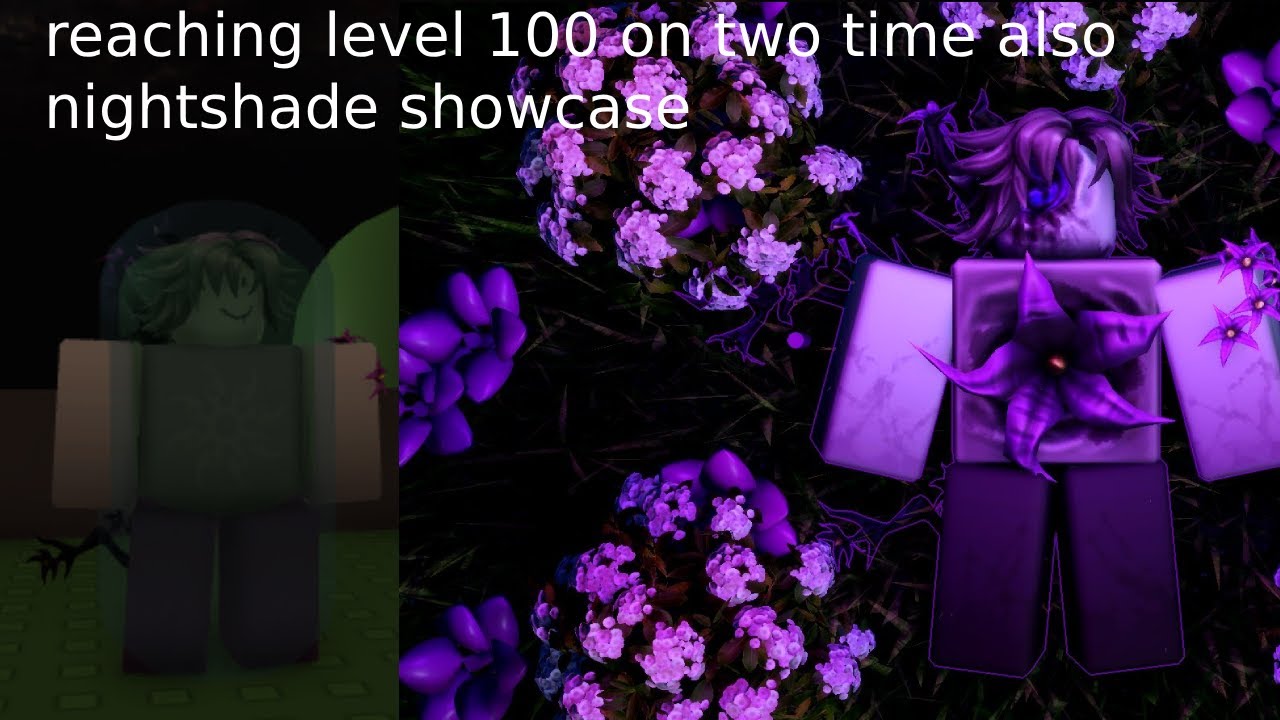 reaching level 100 on two time (showcase of nightshade) - YouTube